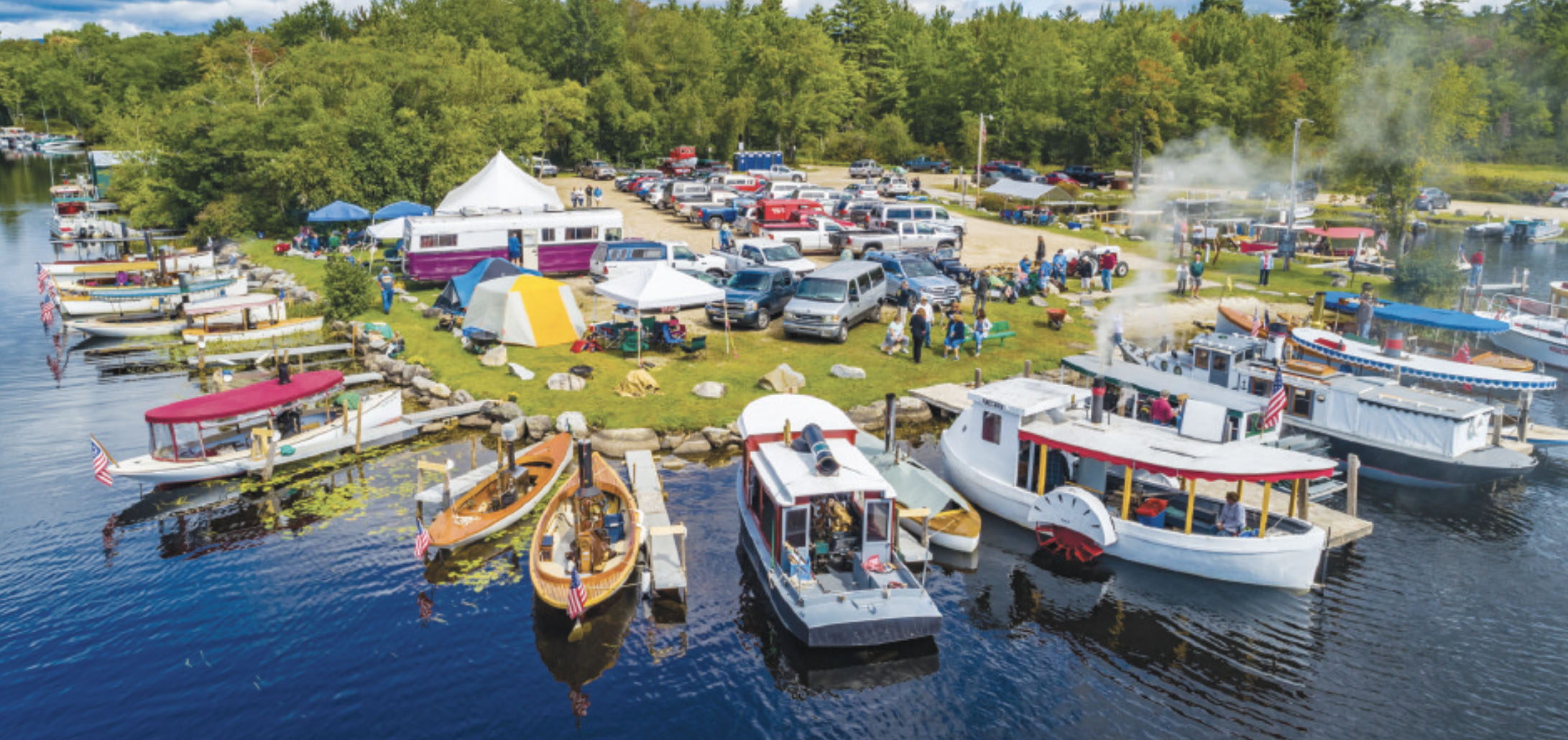 Lee's Mills Steamboat Meet - Parade of Boats, Moultonborough NH - NH ...