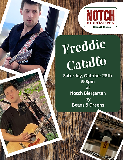 Freddie Catalfo - Notch Biergarten at Beans and Greens Farm, Gilford NH - NH Lakes Region ...