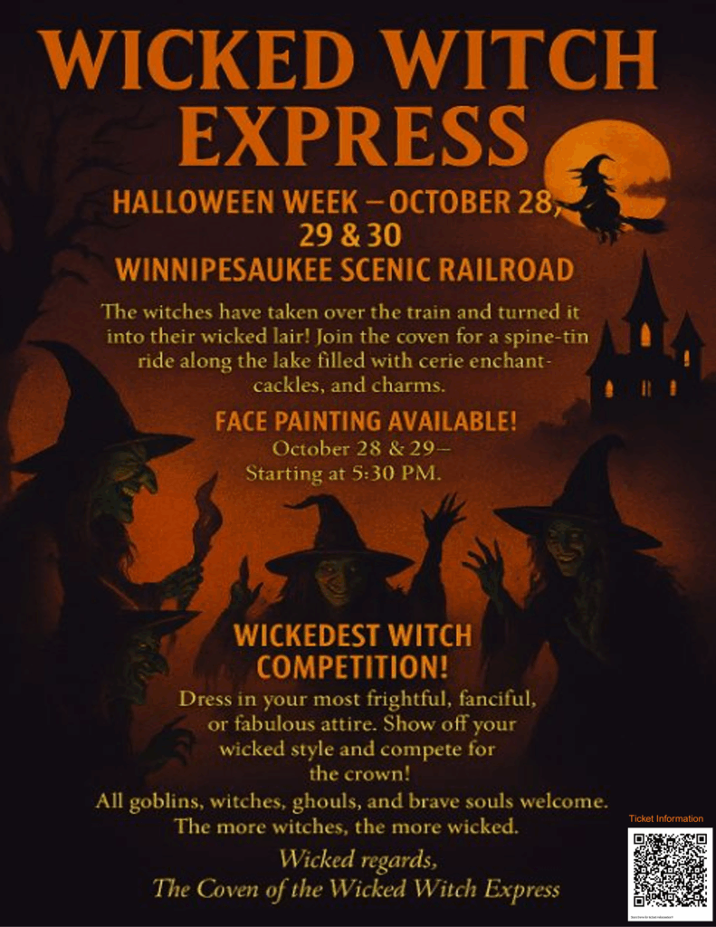Wicked WItch Express - Winnipesaukee Scenic Railroad - NH Lakes Region ...